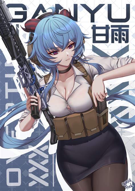 Ganyu Genshin Impact Drawn By Caiman Pool Danbooru