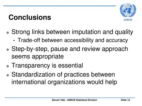 Imputation In Unece Statistical Databases Principles And Practices