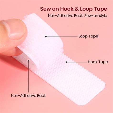 Cinta Adhesiva De Gancho Y Bucle Para Coser No Adhesiva De 1 Pulgada De