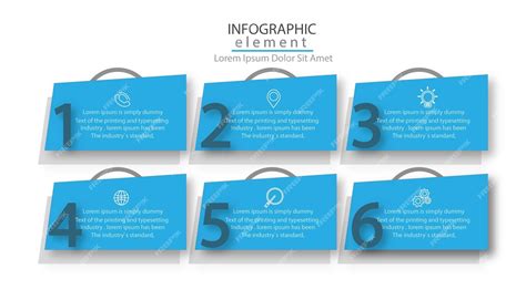 Premium Vector Flow Chart Diagram With Circle Elements Infographic Design Template With 6 Options