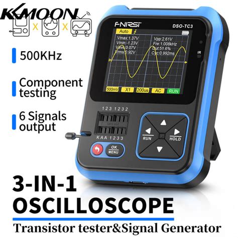 Kkmoon 3in1 Digital Oscilloscope Transistor Tester Function Signal