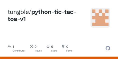 Github Tungble Python Tic Tac Toe V