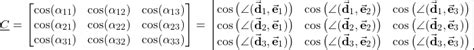 Direction Cosine Matrix Tutorial Correct Mathematical Explanation