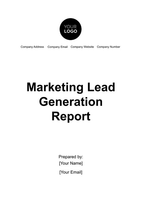 Free Market Intelligence Report Template To Edit Online