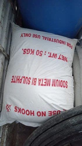 Sodium Metabisulphite Smbs 99 50 Kg Bag At Rs 32 Kg In Hyderabad