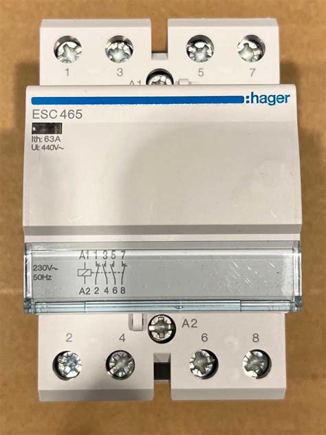 Контактор Hager ESC465 63A, 2НВ+2НЗ, 230В (ESC 465): 500 грн ...