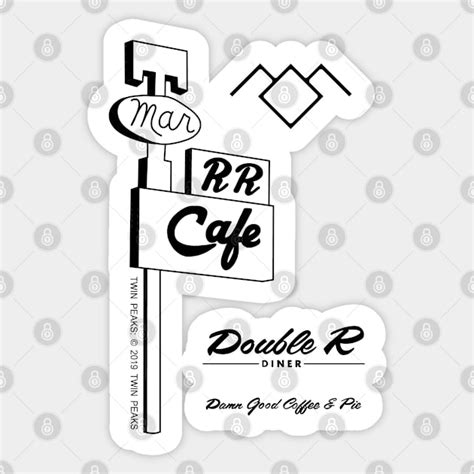 Double R Diner Twin Peaks Double R Diner Sticker Teepublic