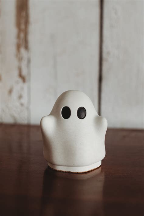 Cute Concrete Ghost Handmade Halloween Ghost Decor The Market Made