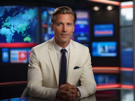 Premium Ai Image Photo Of A Handsome Tv News Presenter