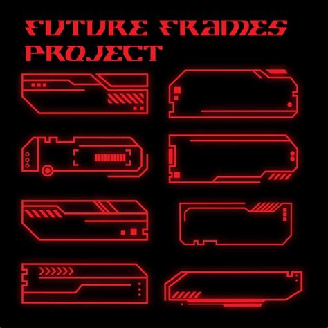 Premium Vector Futuristic Cyberpunk Style Frame Gui Display