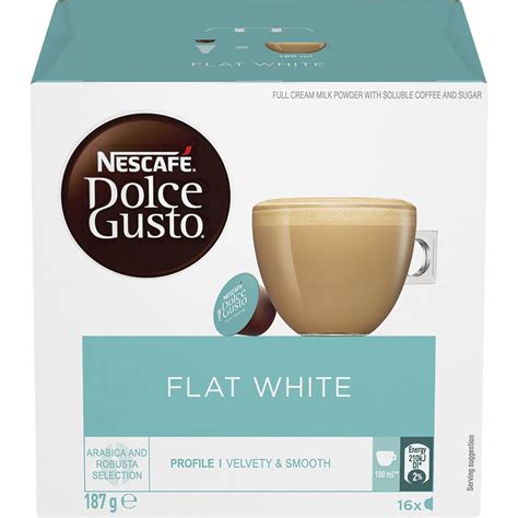 Nescafe Dolce Gusto Flat White Coffee Pods 16 Pack | Woolworths