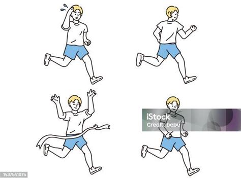목표 일러스트 목표 그림 성취 흥분 1 위 스포츠 노력 달리기 달리기에 대한 스톡 벡터 아트 및 기타 이미지 Istock
