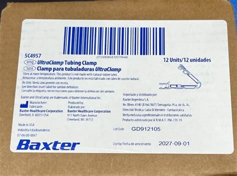 New Baxter 5c4957 Ultraclamp Dialysis Tubing Clamp Lot Of 48 Disposables General For Sale