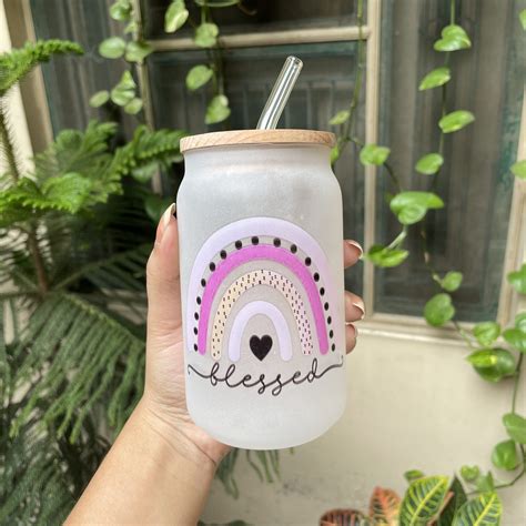 Aesthetic Frosted Can Blessed 500ml Aparna Designs