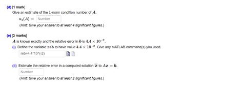 Solved You Need To Use Matlab To Answer This Question Enter