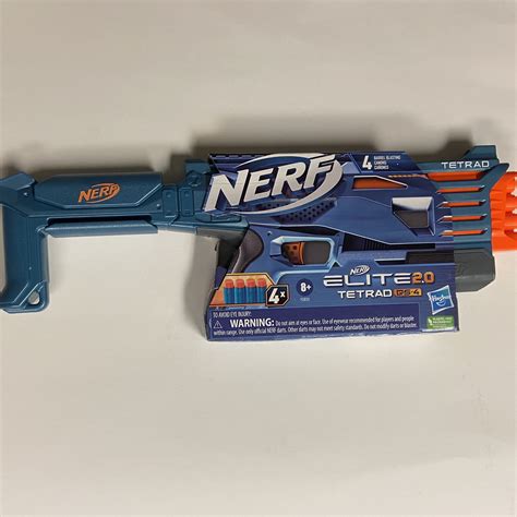 Nerf Elite 2 0 Tetrad Qs 4 Dart Gun Includes 4 Foam India Ubuy