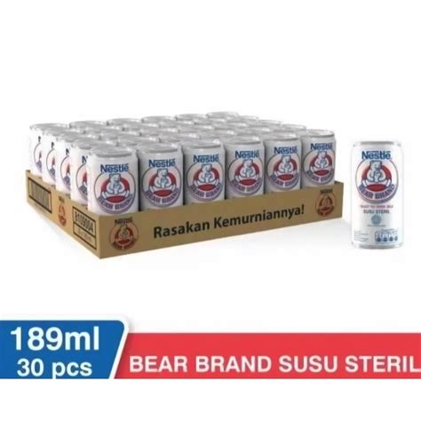 Jual Susu Beruang Bear Brand Kaleng 189ml 1 Karton Dus Kardus Isi 30