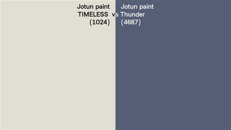 Jotun Paint Timeless Vs Thunder Side By Side Comparison