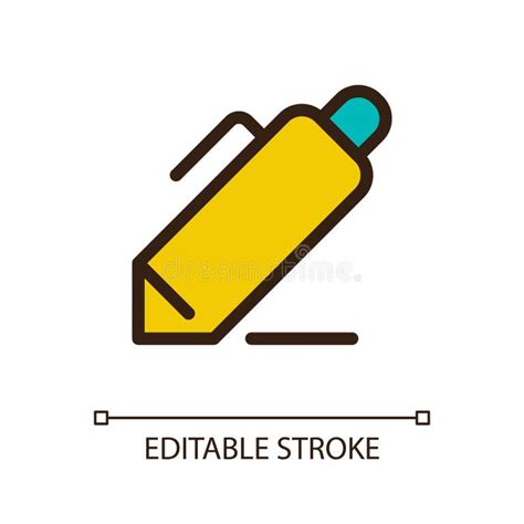 Note Taking Pixel Perfect Rgb Color Ui Icon Stock Vector Illustration Of Writing Notebook