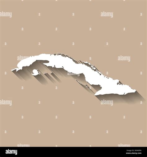 Cuba Vector Country Map Silhouette Stock Vector Image And Art Alamy