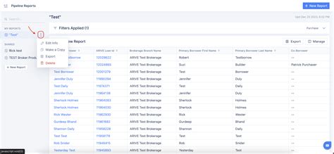 Generate Pipeline Reports Arive