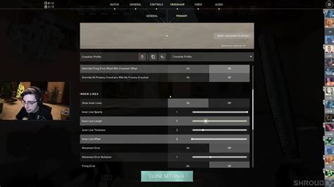 Shroud Valorant Crosshair Settings Minimap Keybinds