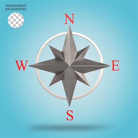 Premium Psd Compass Icon Isolated 3d Rendered Illustration