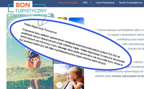 Nie mogą pobrać bonu turystycznego Powód Brak zakładki Skarg coraz