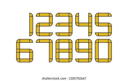 Numbers Set Vector Modern Design Stock Vector Royalty Free 2186733821