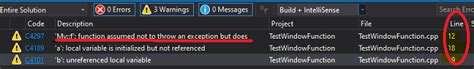 Is There Any Way To Make Visual Studio C Error Output Useful Stack