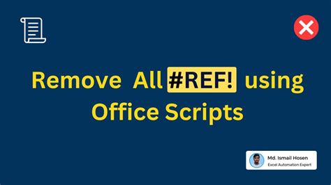 8 Remove All Ref Error Using Office Scripts Youtube