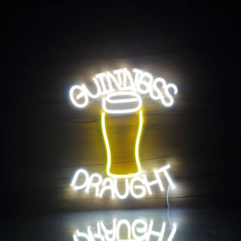 Guinness Draught Bar Neon Led Sign Guinness Draught Neon Signs Led