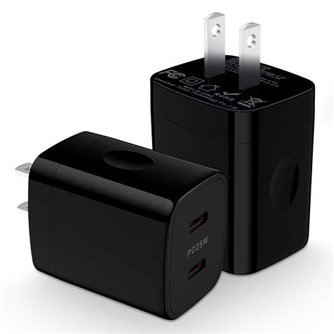 Fivebox 2pack 25w Pd Usb C Charger Adapter Dual Port Fast Charging
