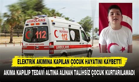Elektrİk Akimina Kapilan Çocuk Hayatini Kaybettİ AsayİŞ Afyon