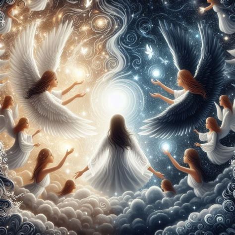 Angels In Universe Sanatsal Resimler Sanatsal Resimler