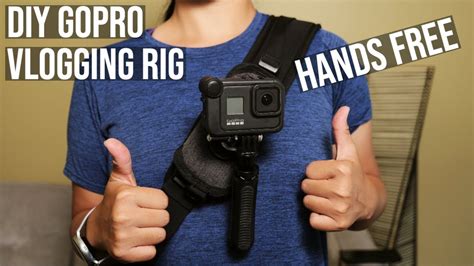 Diy Gopro Vlog Setup Hands Free Version Best Gopro Accessories