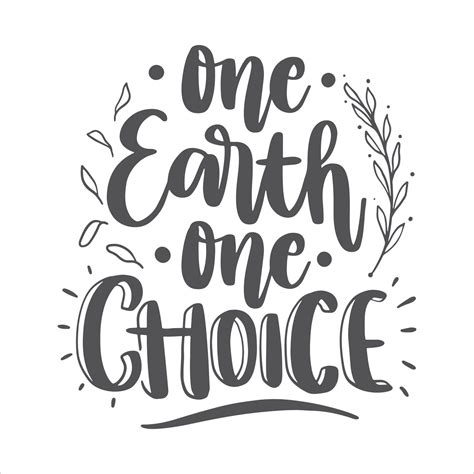 Save The Earth Lettering Quotes Poster Typography For T Shirt Design