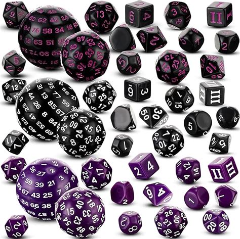 Libima 3 Set Complete D3 D100 Polyhedral Dice Set 100 Sided