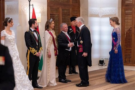 Princess Rajwa Of Jordan Radiates Elegance In Exquisite White Gown For