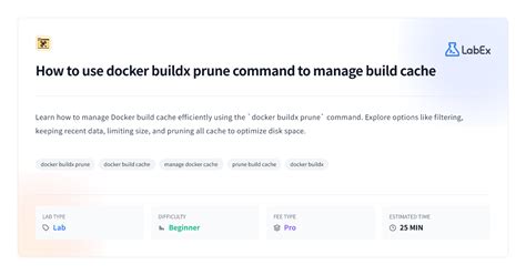 docker buildx prune 명령어 활용 docker 빌드 캐시 관리 방법 labex