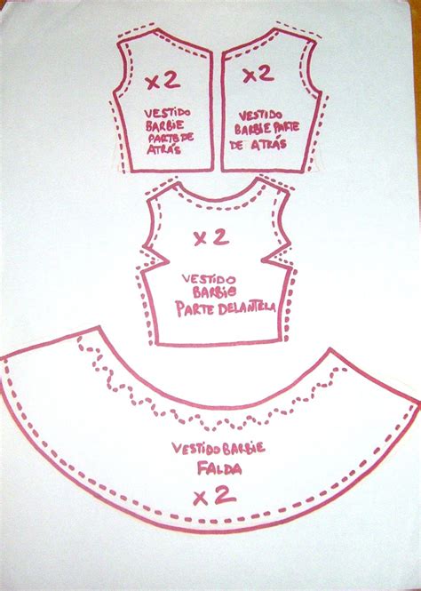 Ingresos Traducir Realce Moldes De Ropa De Barbie Tamaño Real Para