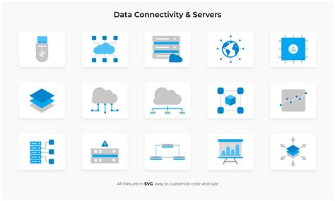 Download Data Connectivity Servers Icon Pack Available In SVG PNG