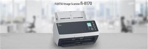 FUJITSU skener Fi-8170 A4, průchodový, 70ppm, 600dpi, LAN RJ45-1000 ...