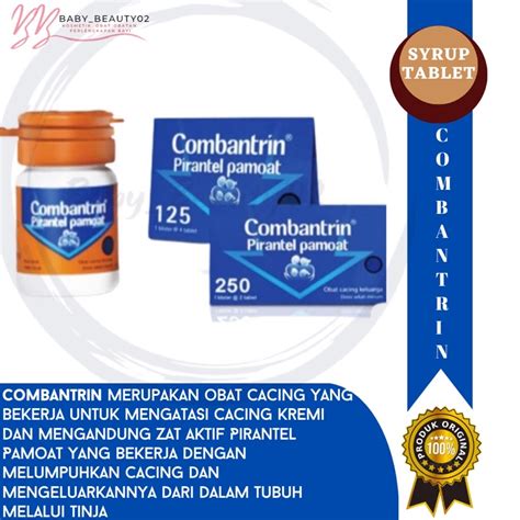 Jual Combantrin Syrup 10ml Tablet 125 250 Combantrin Dewasa Tab