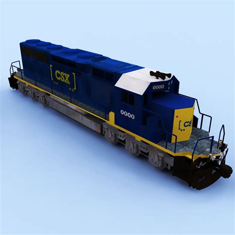 Emd Sd 40 Modelo 3d 100 Unknown Max Fbx Obj Free3d