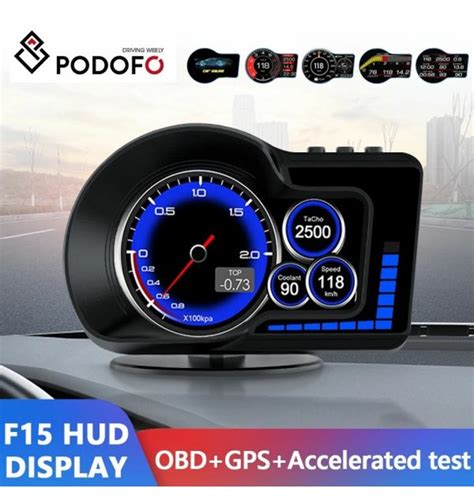 헤드업디스플레이 호환 차량용hud 자동차hud Podofo 자동차 디지털 속도계 Obd2 Gps 헤드업 티몬