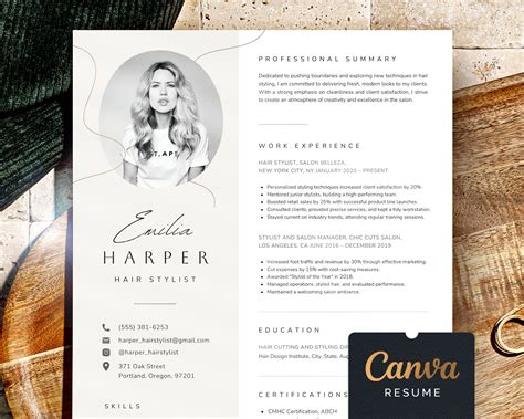 Hair Stylist Resume Cv Template For Hairstylist Hair Colorist Resume