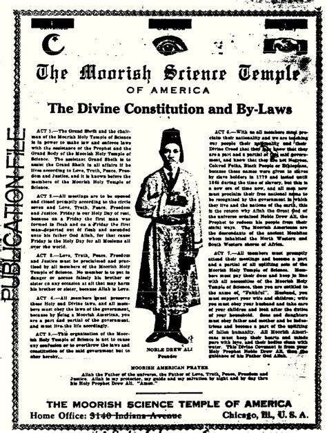 Le Moorish Science Temple Of America Une Nouvelle Synthèse Racialo