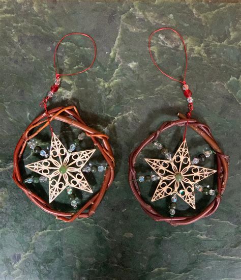 Christmas Willow Works Tree Reindeer Santa Snowflake Star Jade