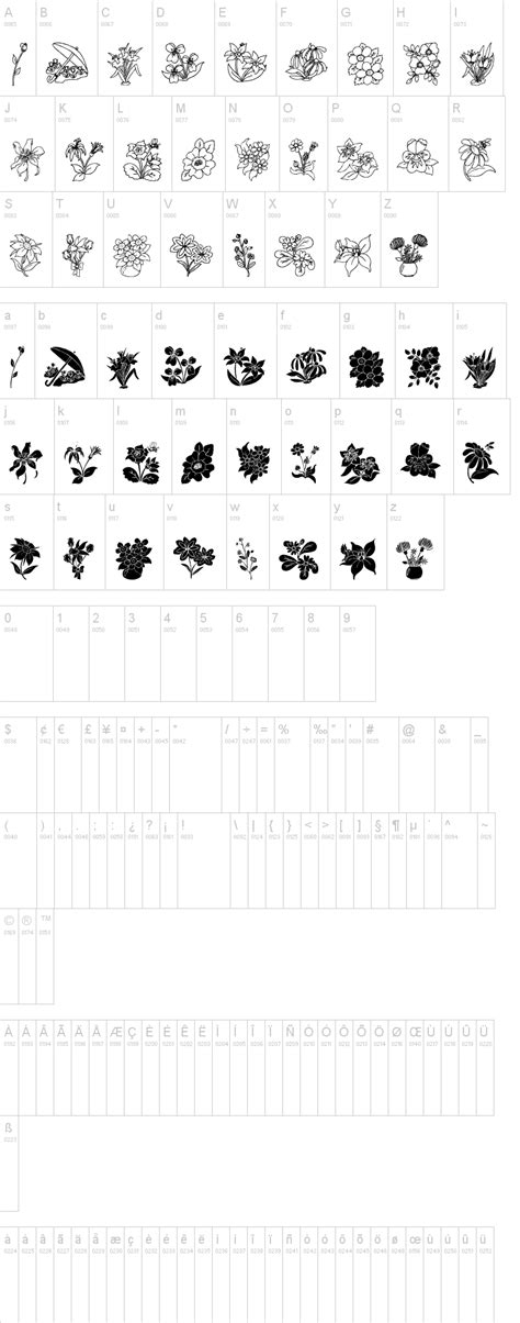 DT Flowers Font Dafont Com